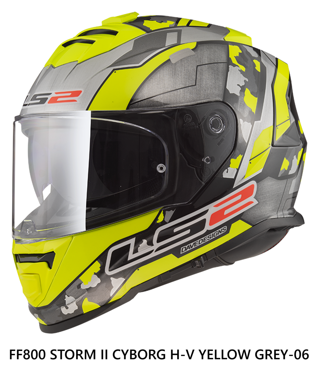 FF800 STORM II CYBORG - HI VIZ Yellow Grey – Ryders Arena
